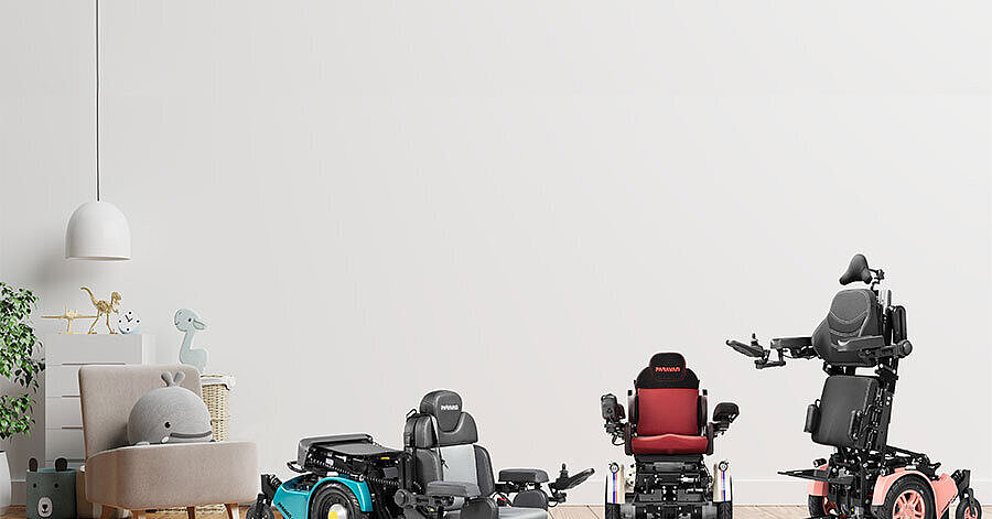 Versatile PARAVAN electric wheelchair range